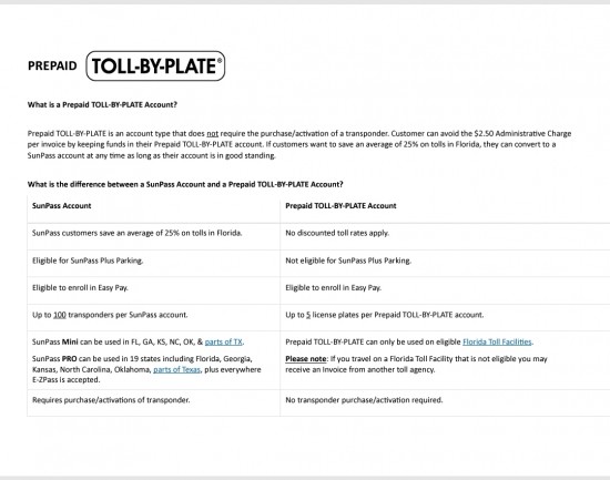 Prepaid Toll-by-plate - theDIBB