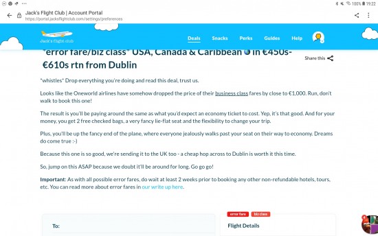 Business class 'error ' fares - theDIBB