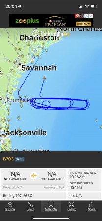 Strange flight path 13/10/23 - theDIBB