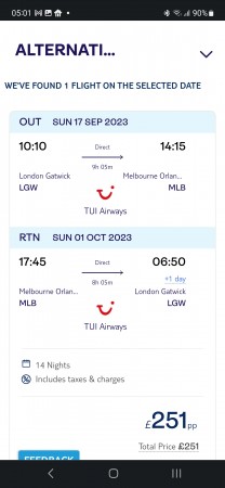 £250 return flights with TUI - theDIBB